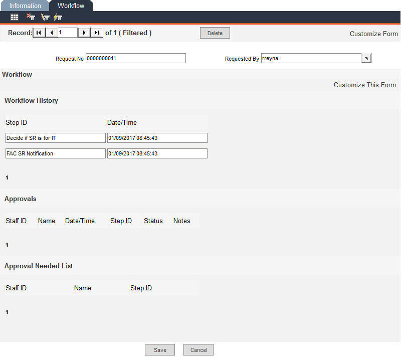 User Chapter Fifteen: Service Requests